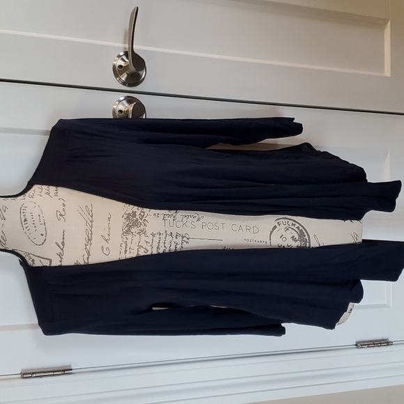 The Limited | Sweaters | The Limited Navy Waterfall Cardigan | Poshmark